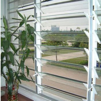 Sound Insulation Fixed Louver Windows Vertical Louver Window With Temp ...