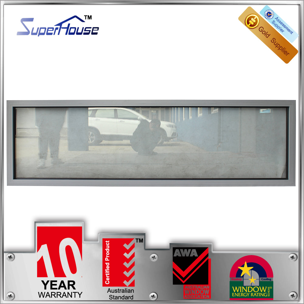 Superhouse new design aluminum fixed clear glass windows with built in ...