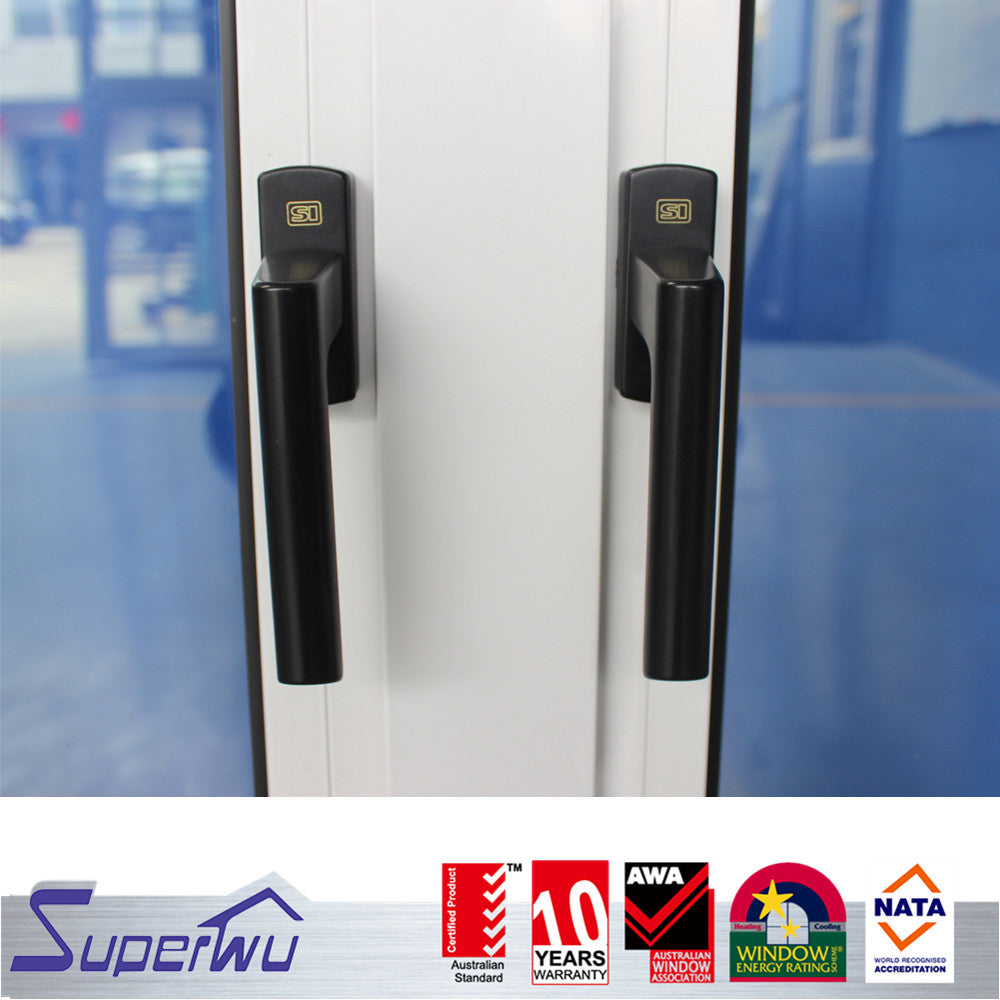 Two metal window leaf frame aluminum casement window with Australian s ...