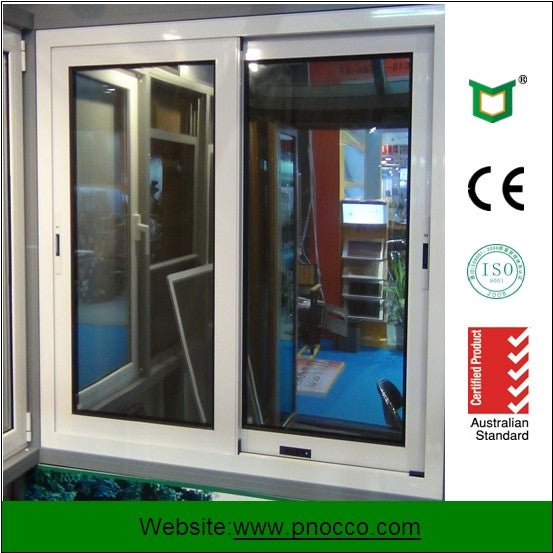 Vertical aluminium sliding window with single/double/triple glazing ...