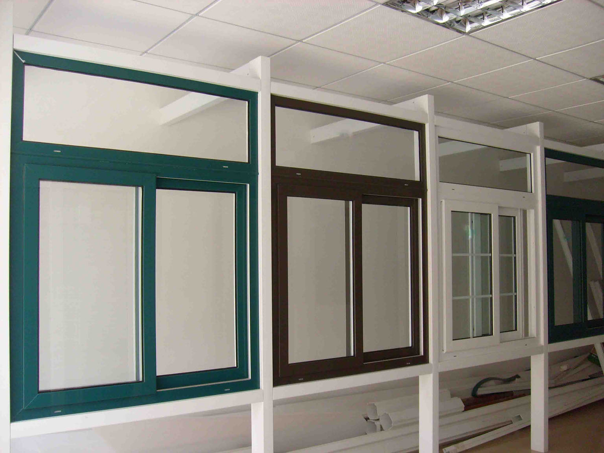 Vertical aluminium sliding window with single/double/triple glazing ...