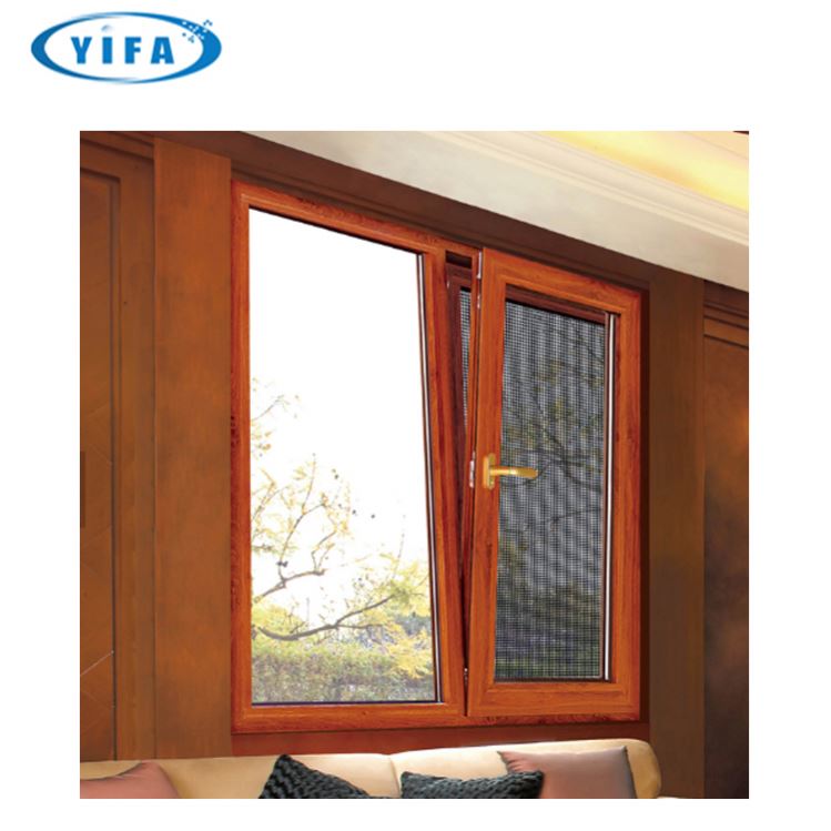 Wood clad aluminum casement window with inbuilt blinds on China WDMA ...
