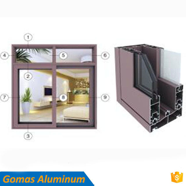 aluminum sliding window parts extrusions frame details on China WDMA ...