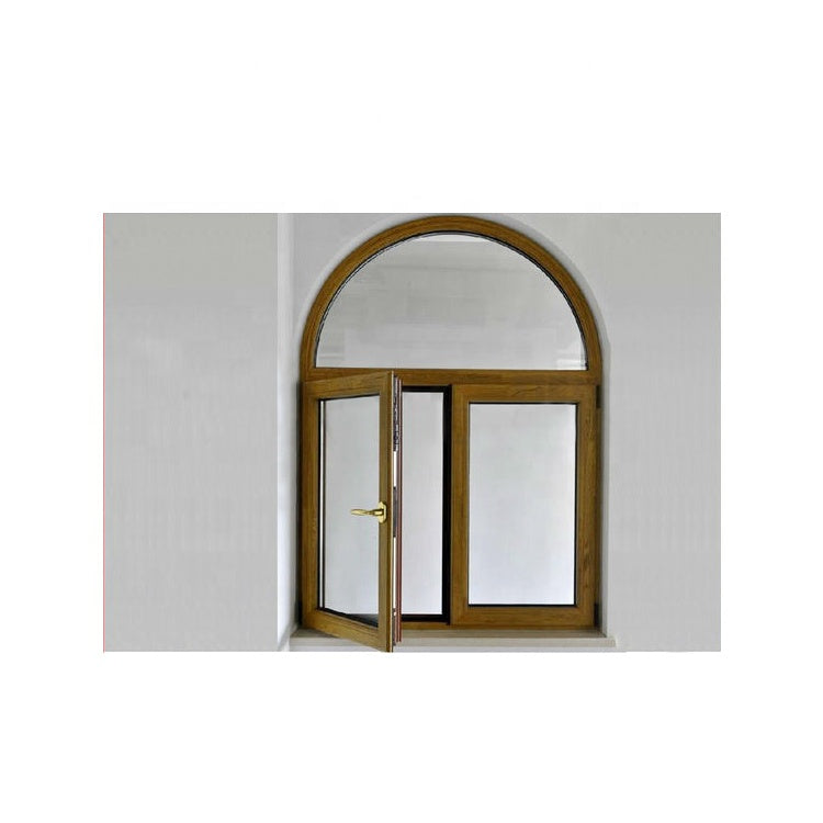 curved top design pvc double open swing window upvc casement windows o ...