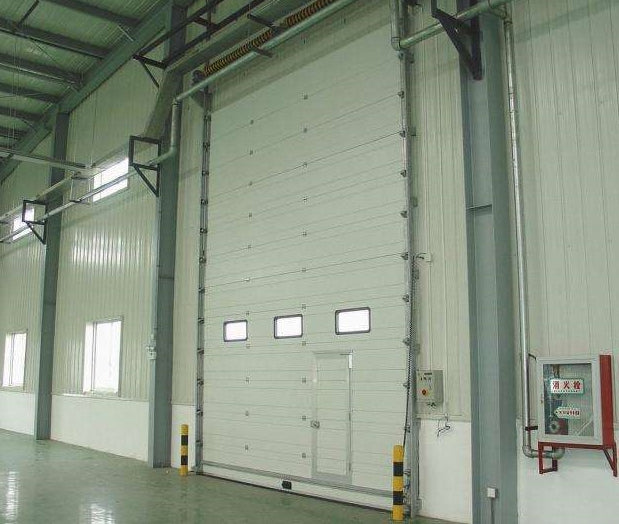 fireproof industrial french sliding sectional garage doors with small ...