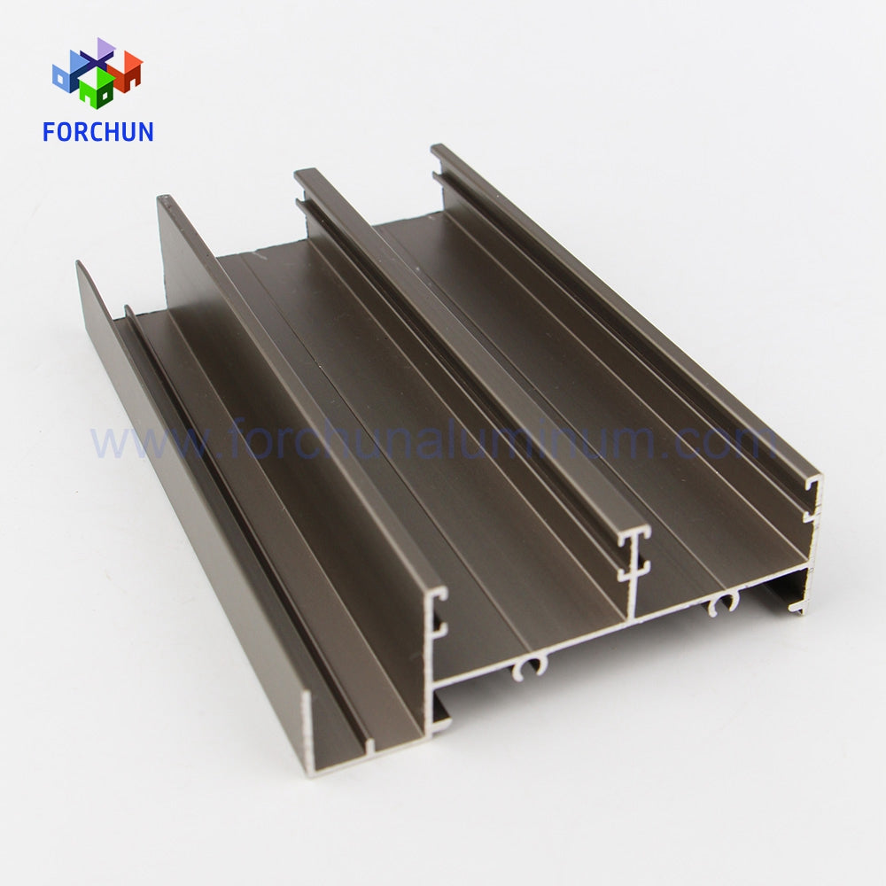 glass door aluminium extruded extrusions/ sliding windows doors T trac ...