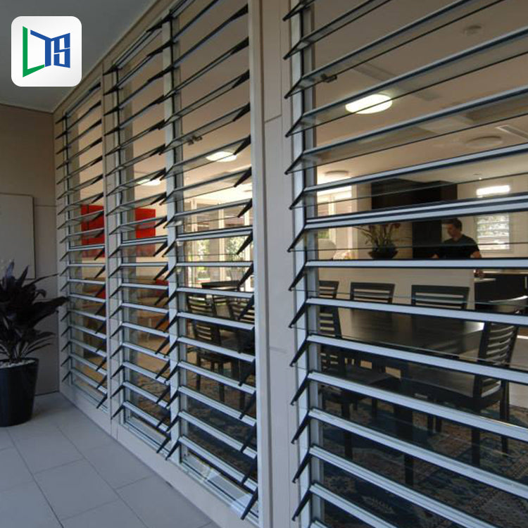residential fixed louvre window security shutters windows aluminum fix ...