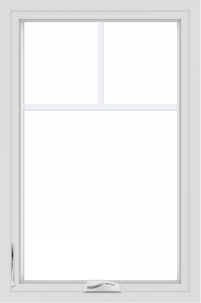 WDMA 24x36 (23.5 x 35.5 inch) Black uPVC/Vinyl Crank out Casement Wind ...