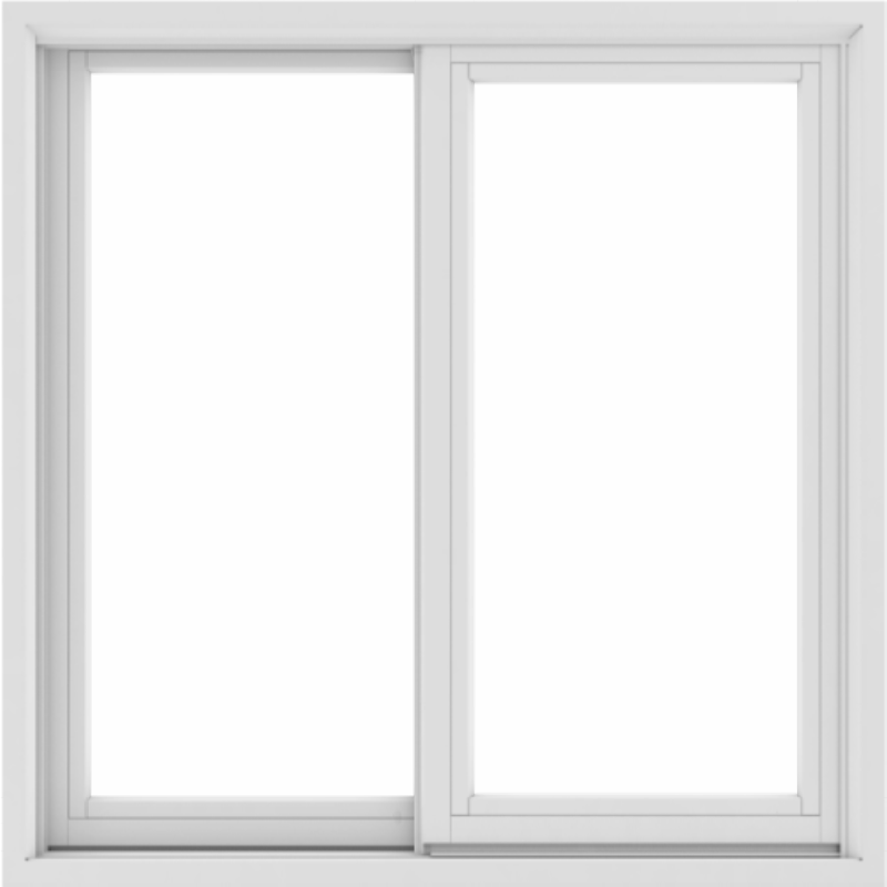 WDMA 34x34 (33.5 x 33.5 inch) White uPVC/Vinyl Sliding Window without ...