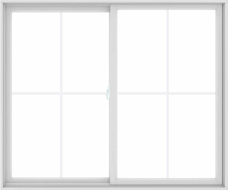 WDMA 72X60 (71.5 x 59.5 inch) White uPVC/Vinyl Sliding Window without ...