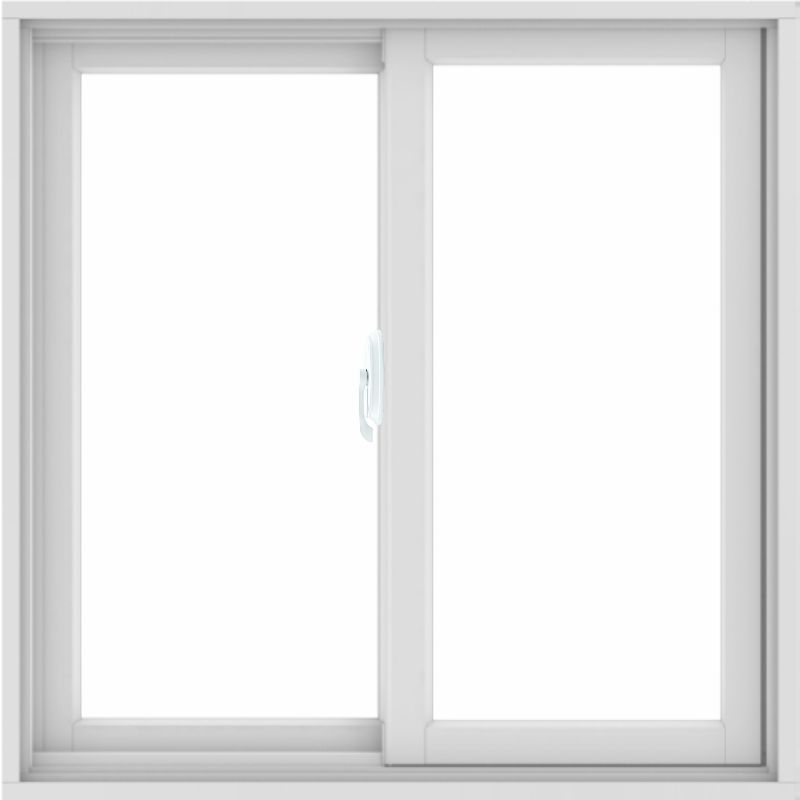 WDMA 34x34 (33.5 x 33.5 inch) White uPVC/Vinyl Sliding Window without ...