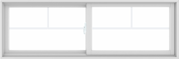 WDMA 72X24 (71.5 x 23.5 inch) White uPVC/Vinyl Sliding Window without ...