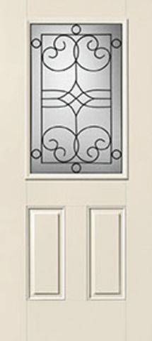 WDMA 34x80 Door (2ft10in by 6ft8in) Exterior Smooth Salinas Half Lite ...