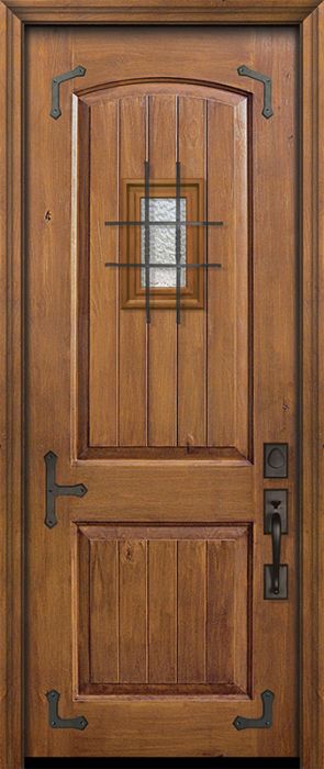 WDMA 36x96 Door (3ft by 8ft) Exterior Knotty Alder IMPACT | 96in 2 Pan ...