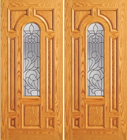 WDMA 84x84 Door (7ft by 7ft) Exterior Mahogany Center Arch Lite 7 pane ...