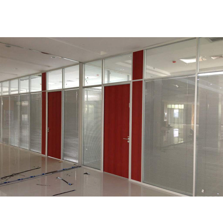 China WDMA Aluminium Frame Office Half Glass Wall Partition Price ...