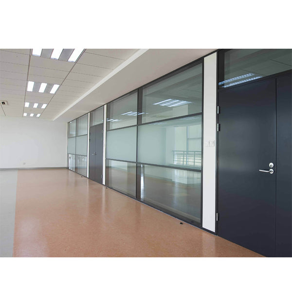 China WDMA Aluminium Frame Office Half Glass Wall Partition Price ...