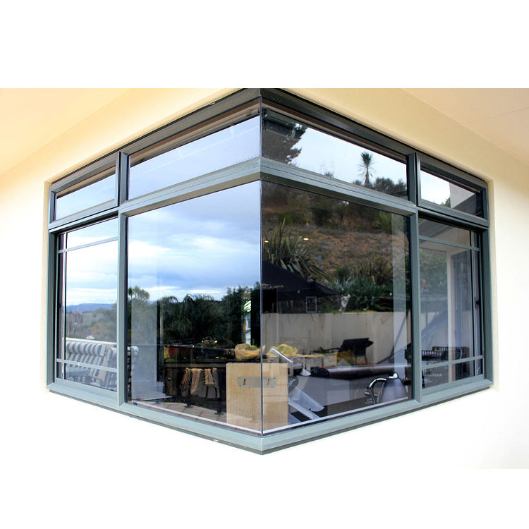 China WDMA Aluminium Glass Corner Window Design / L Shaped Window / Co ...