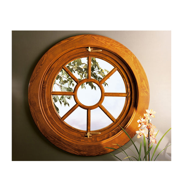 China WDMA Aluminum Cladding Wood Window Pivoting Window / Round Windo ...