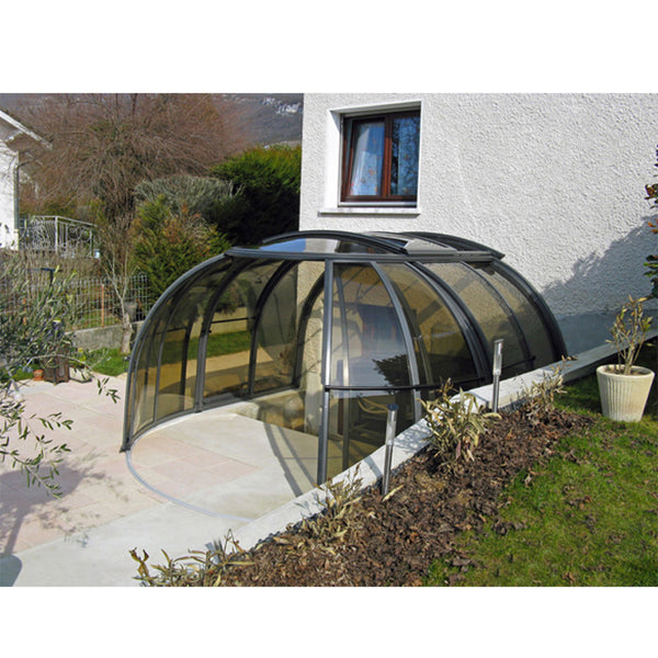 China WDMA Aluminum Retractable Roof Swimming Pool Dome Cover Patio En ...
