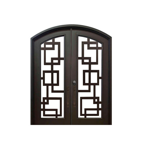 China WDMA Church Use Simple Design And Arched Top Laser Cut Iron Wrou ...