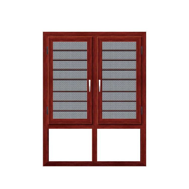 China WDMA Glass Window Grill Design Wood Grain Window Arched Open Cas ...
