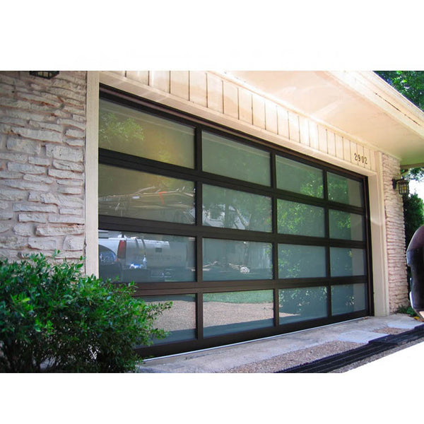 China WDMA Modern Aluminum Stacking Frosted Plexiglass/Glass Garage Do ...